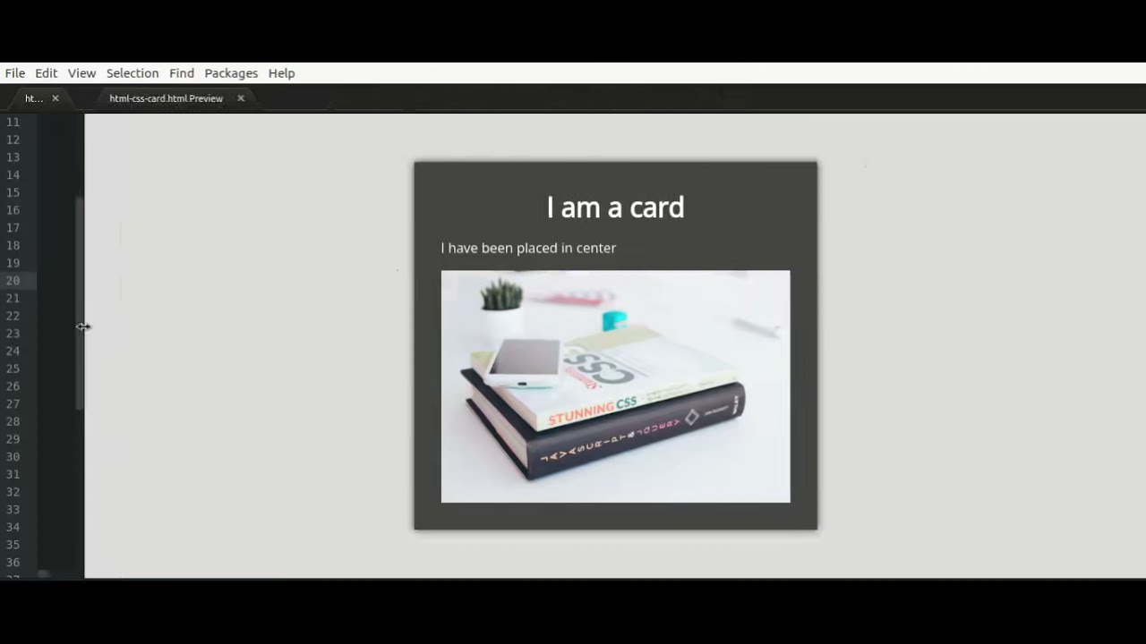 Learn How To Center A Card In HTML And CSS YouTube learn-how-to-center-a-card-in-html-and-css-youtube