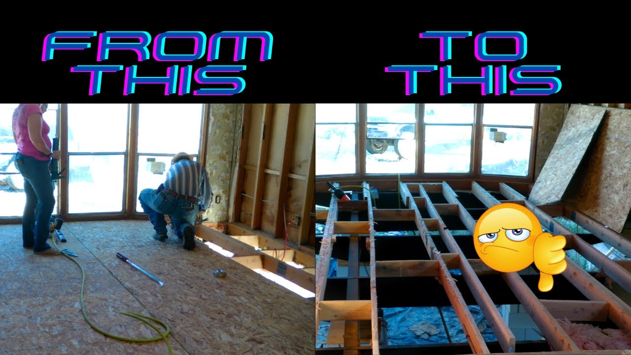 Renovate and Remodel Mobile Home| Subfloor OOOPS - YouTube