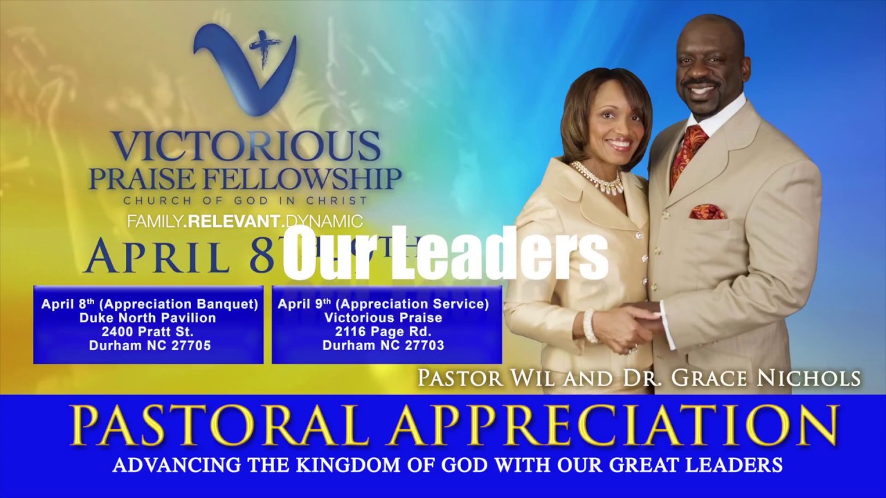 Celebrating 19 Years of Service (Pastor Wil and Dr. Grace Nichols ...