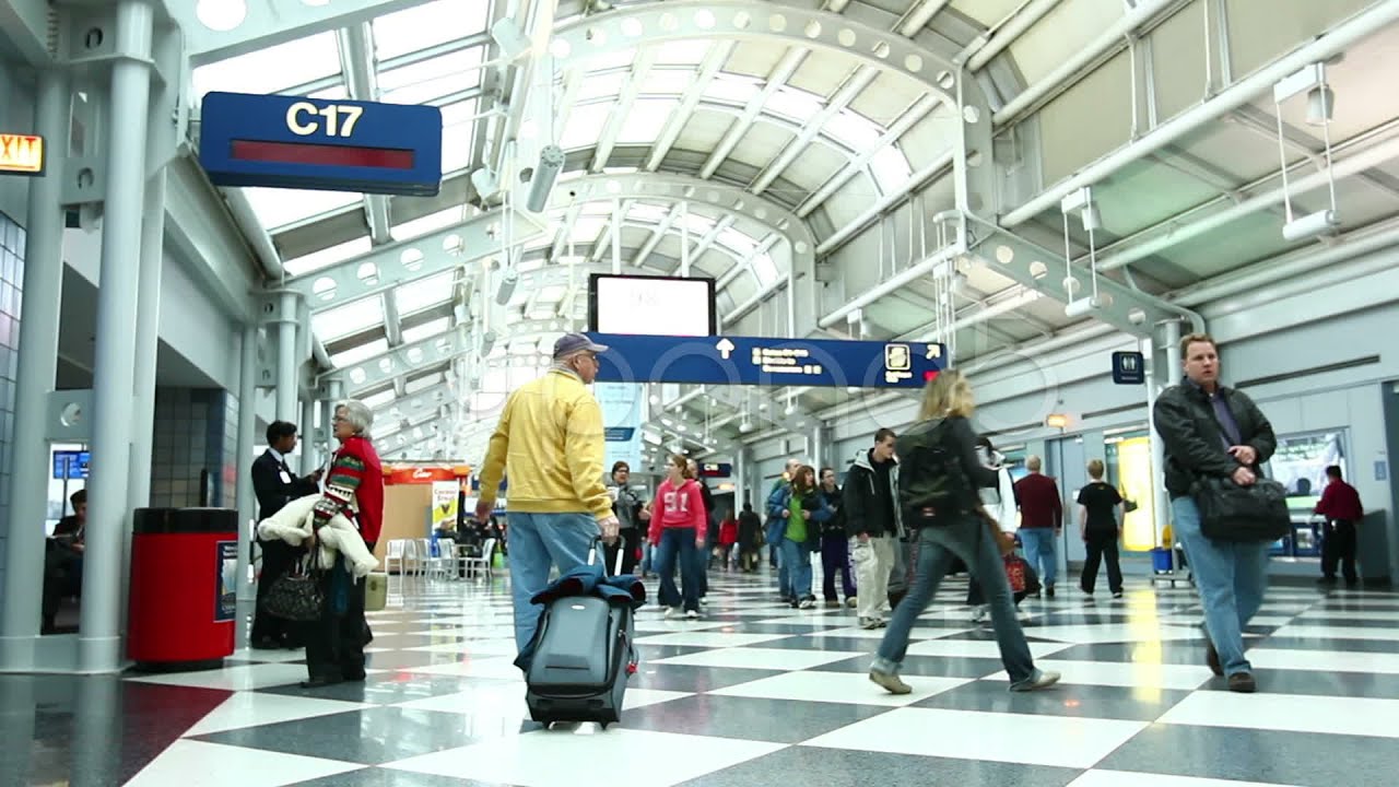 Time Lapse of People Walking in Airport. Stock Footage - YouTube