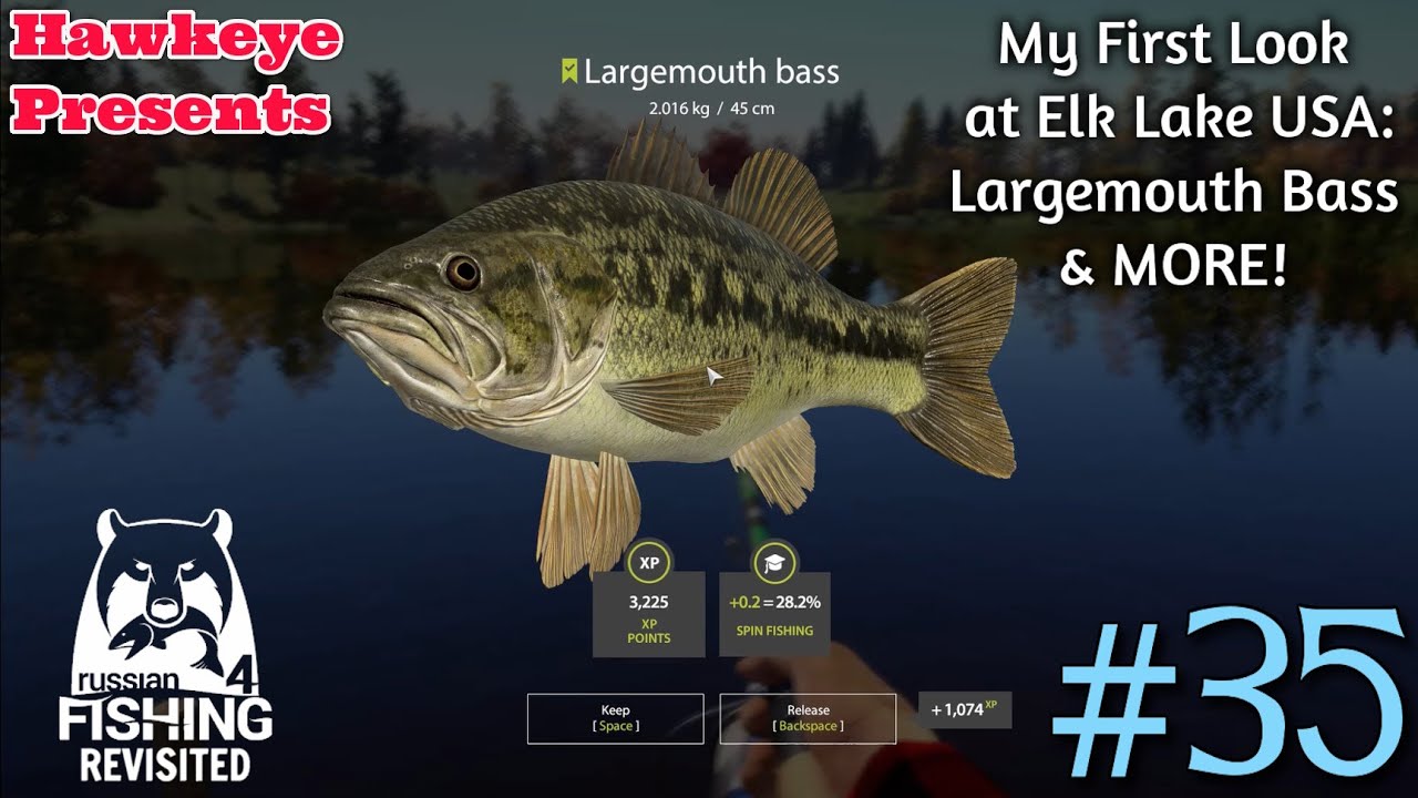 Russian Fishing 4 - REVISITED - #35: My First Look at Elk Lake, USA ...
