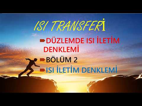 Isı Transferi Kabusu Bitti! | 2. Bölüm, Düzlem Duvarda bir boyutlu ısı iletim denkleminin çıkarılışı