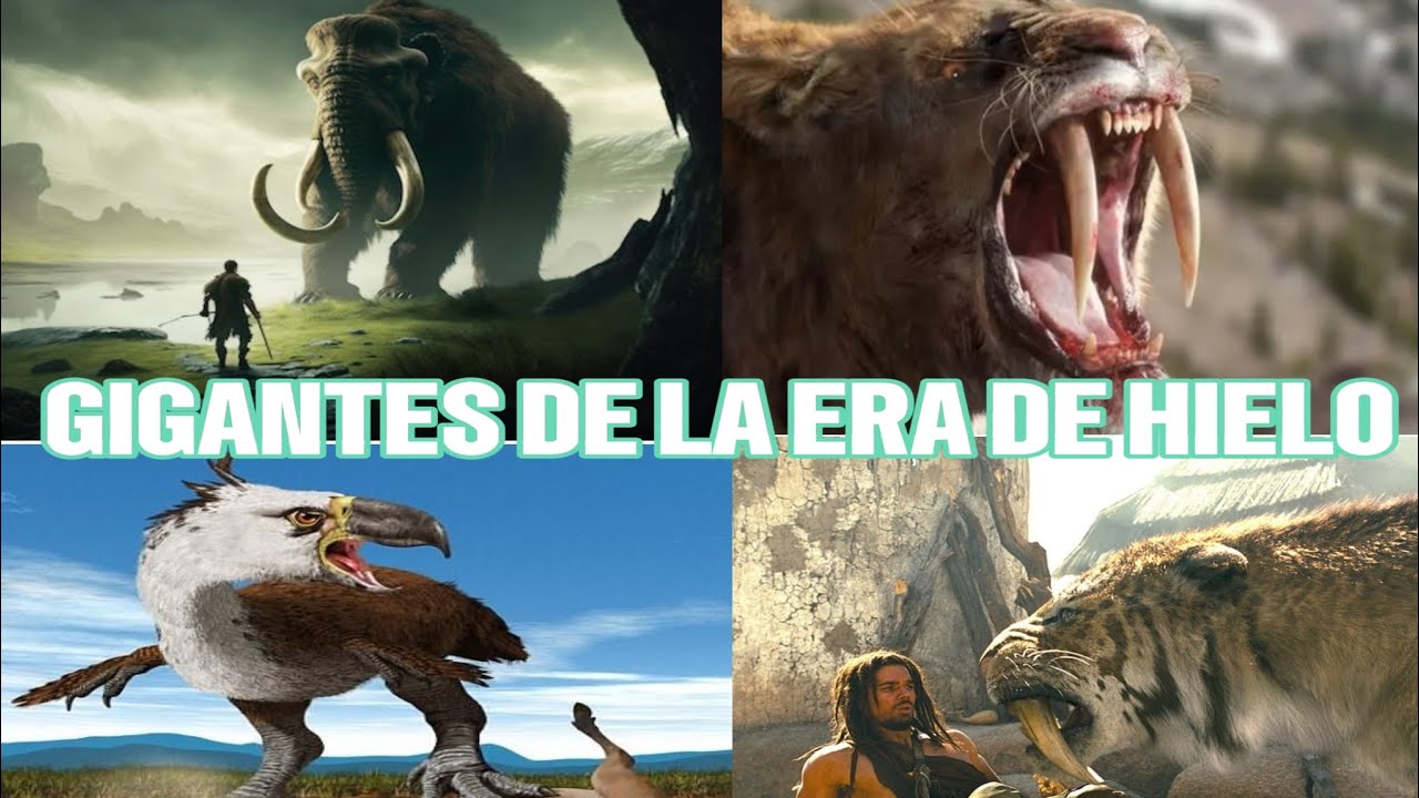10 ANIMALES GIGANTES MÁS INCREÍBLES DE LA ERA DE HIELO 🧊 - YouTube