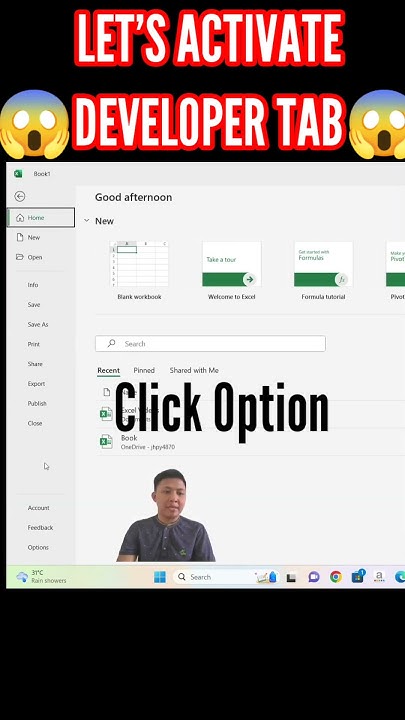 Developer Tab In Excel Let Activate Excel Shortsexceltips Excelmagicexcelvba