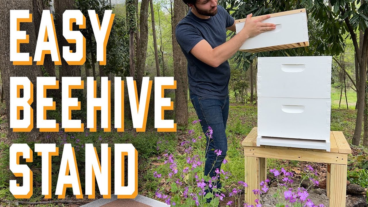 Easy Beehive Stand - YouTube