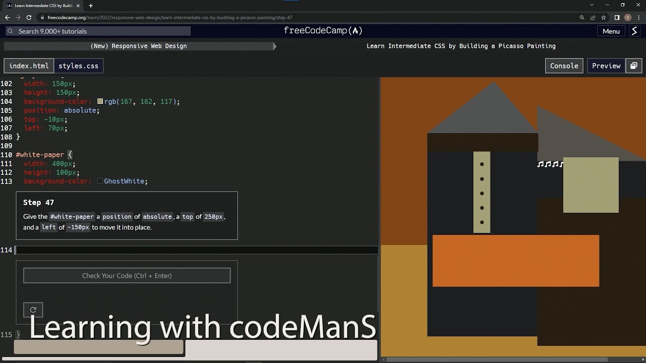 learn2code | freeCodeCamp (New) Responsive Web Design - Building a ...