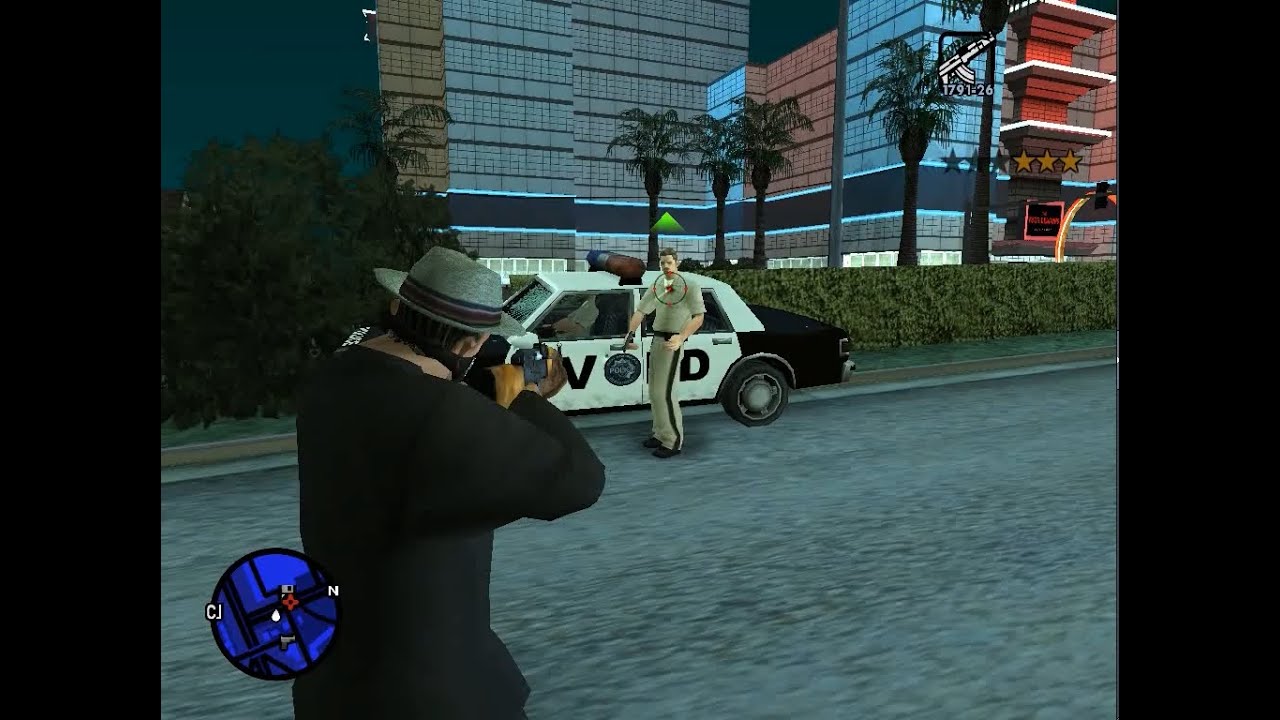 The Epic cop Fight | W Gamer YT | Gta San andreas - YouTube