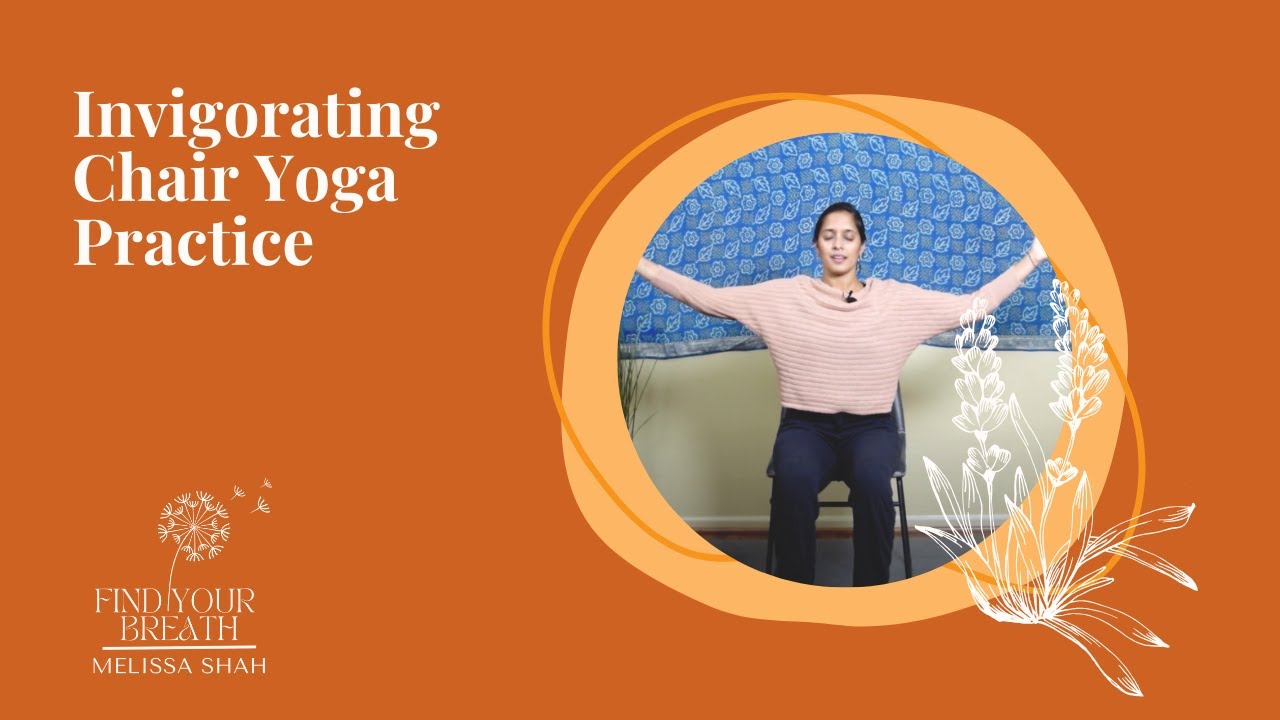 5 Minute Invigorating Chair Yoga Flow - YouTube