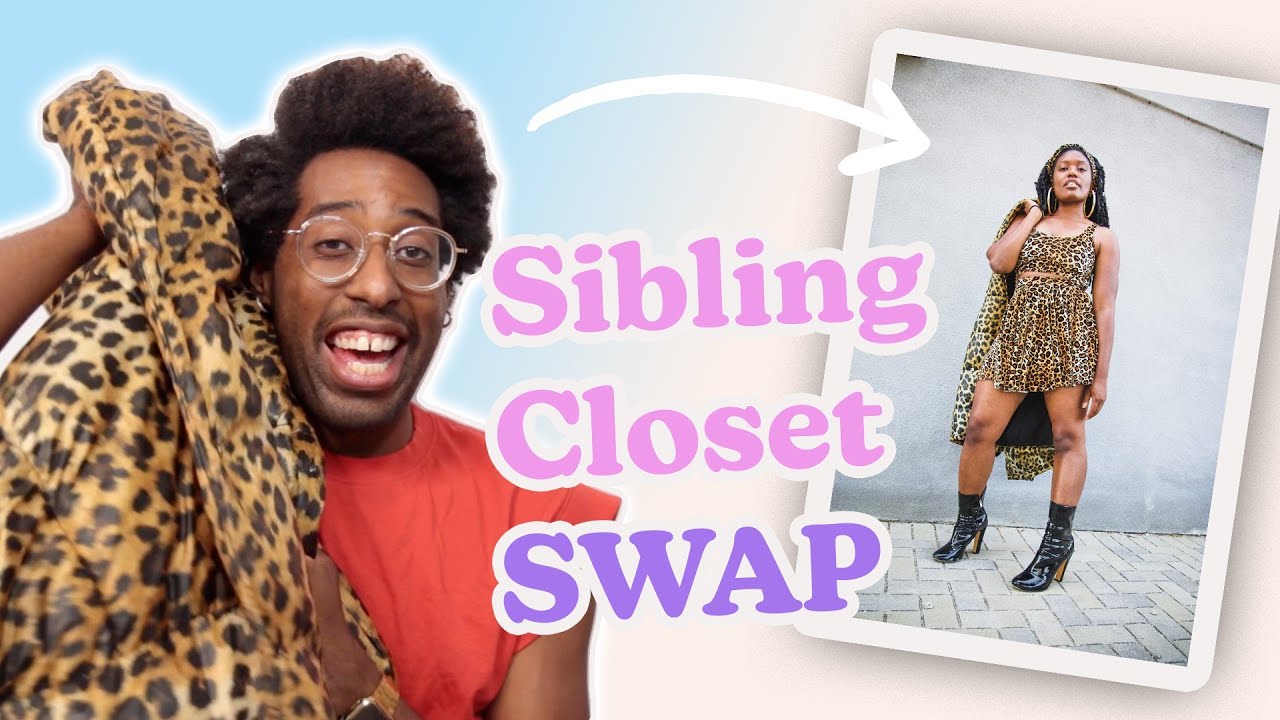 Brother And Sister Swap Closets For A Week - YouTube
