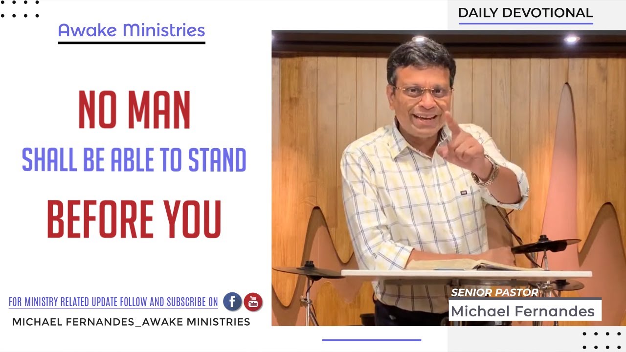 No man shall be able to stand before you || DEVOTIONAL - YouTube