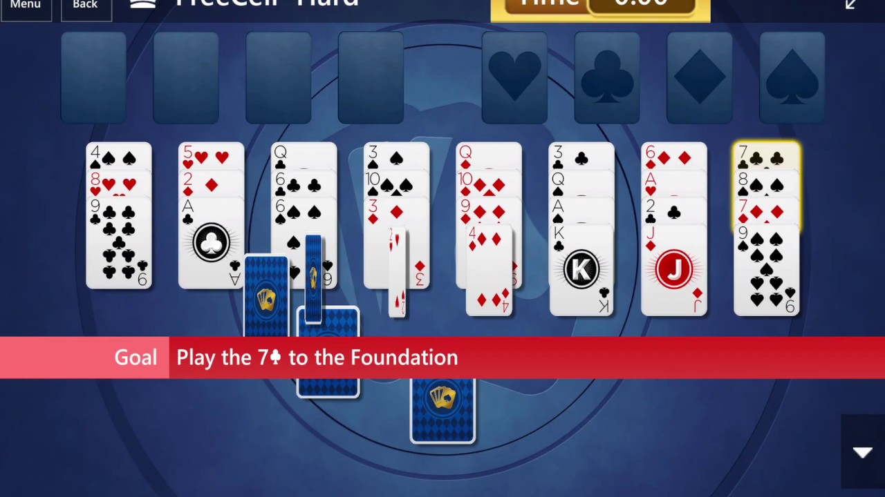 Freecell On Windows 7 Youtube