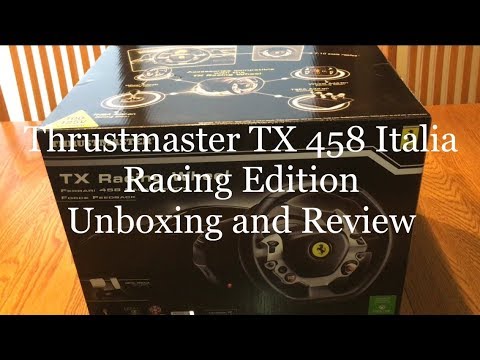 Thrustmaster TX 458 Italia Racing Edition Unboxing - YouTube
