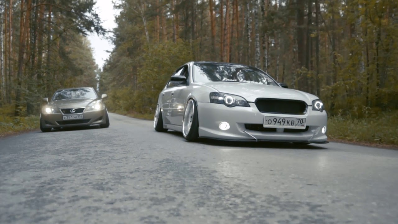 Static Subaru Legacy & Lexus is 250 - YouTube