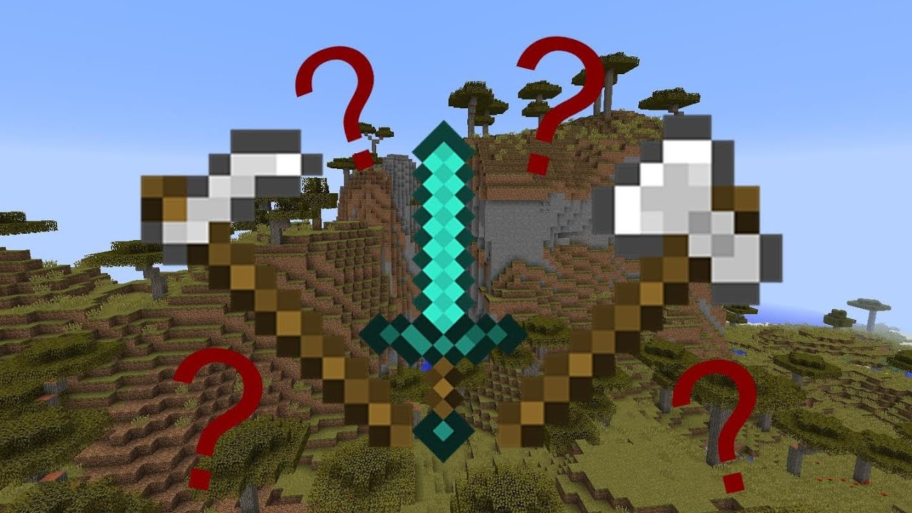 Tuto créé une pioche et une épée sur Minecraft - YouTube