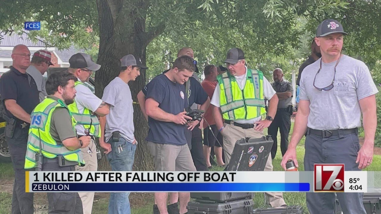 One person killed after falling off boat in Zebulon - YouTube