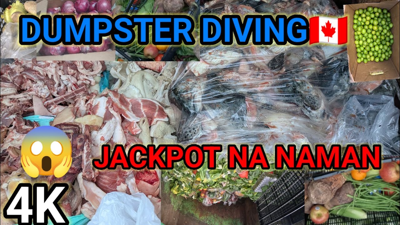 DUMPSTER DIVING🇨🇦 JACKPOT 1$T TIME KO MAKAKUHA NG KALAMANSI AT SITAW NA ...