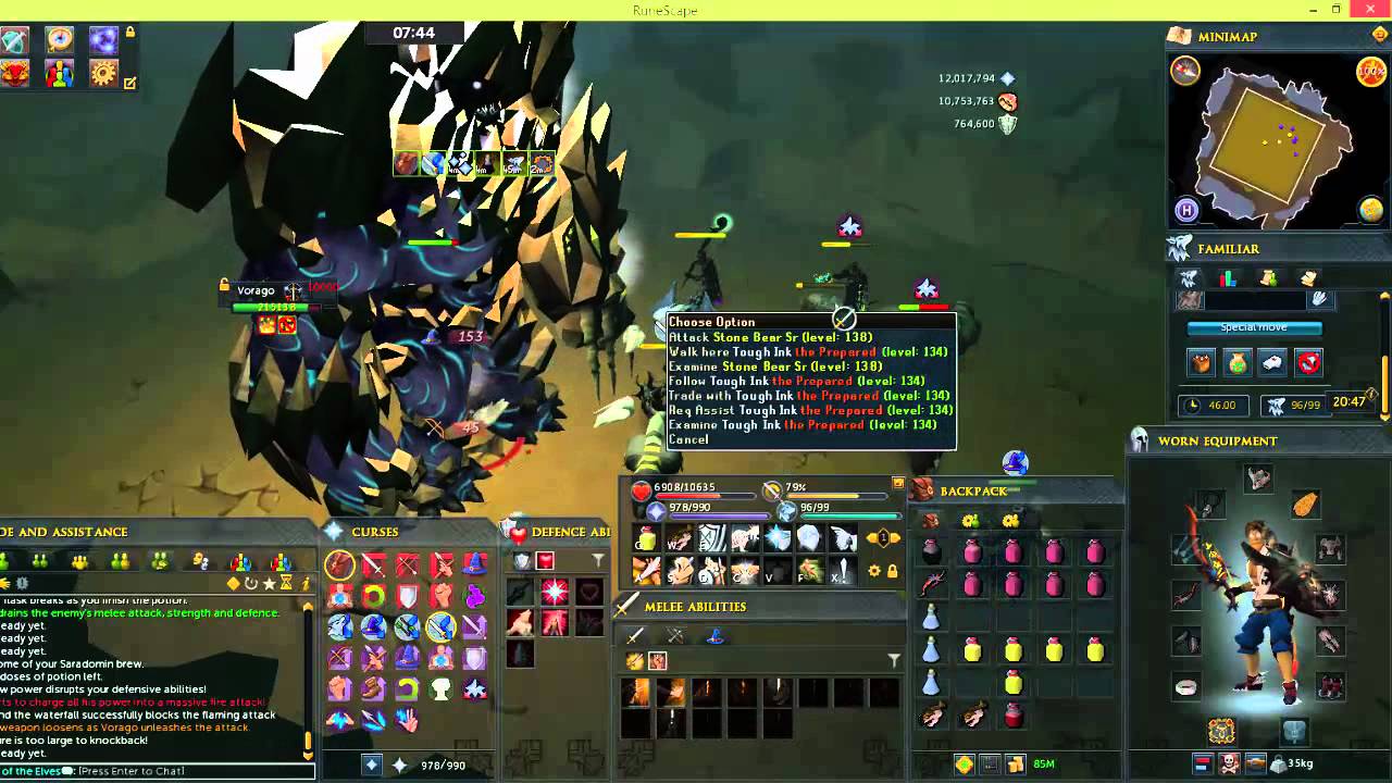 Runescape 3 vorago base tank (scopulus week) - YouTube