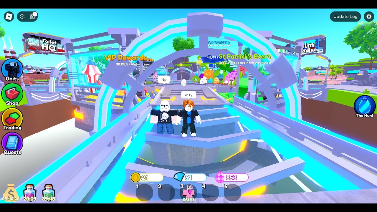 Showcasing titan bunny camera man and titan clover in ttd#roblox #ttd # ...