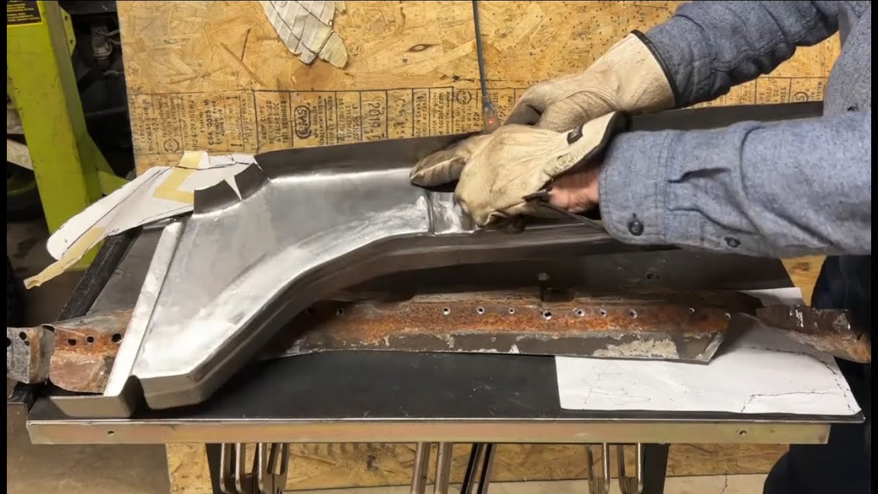 Fabricating a trunk floor drop for my 64 GTO - YouTube