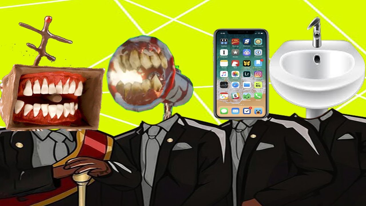 Megahorn Evolution & Megaphone Army & Iphone Head & Sink Head - Coffin ...