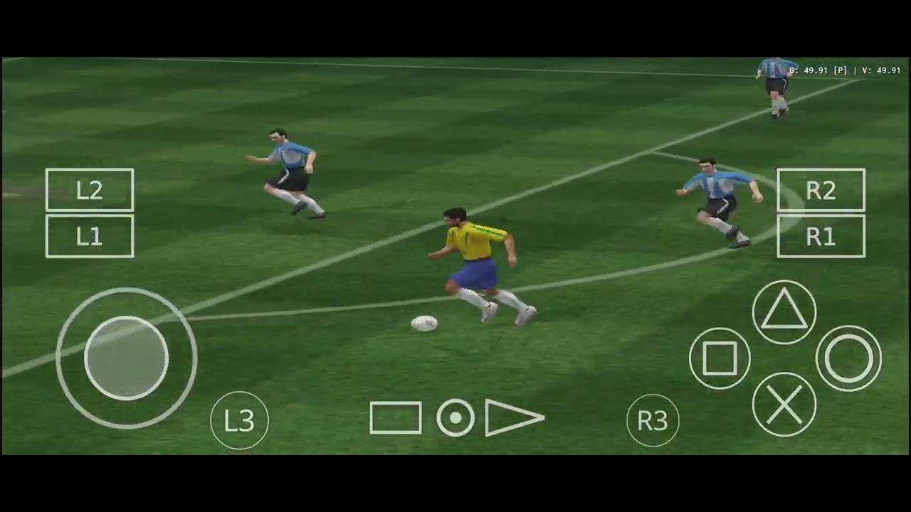 Pes football 2002 PS2( AetherSX2) android Bra vs arg gameplay Sd-778g # ...