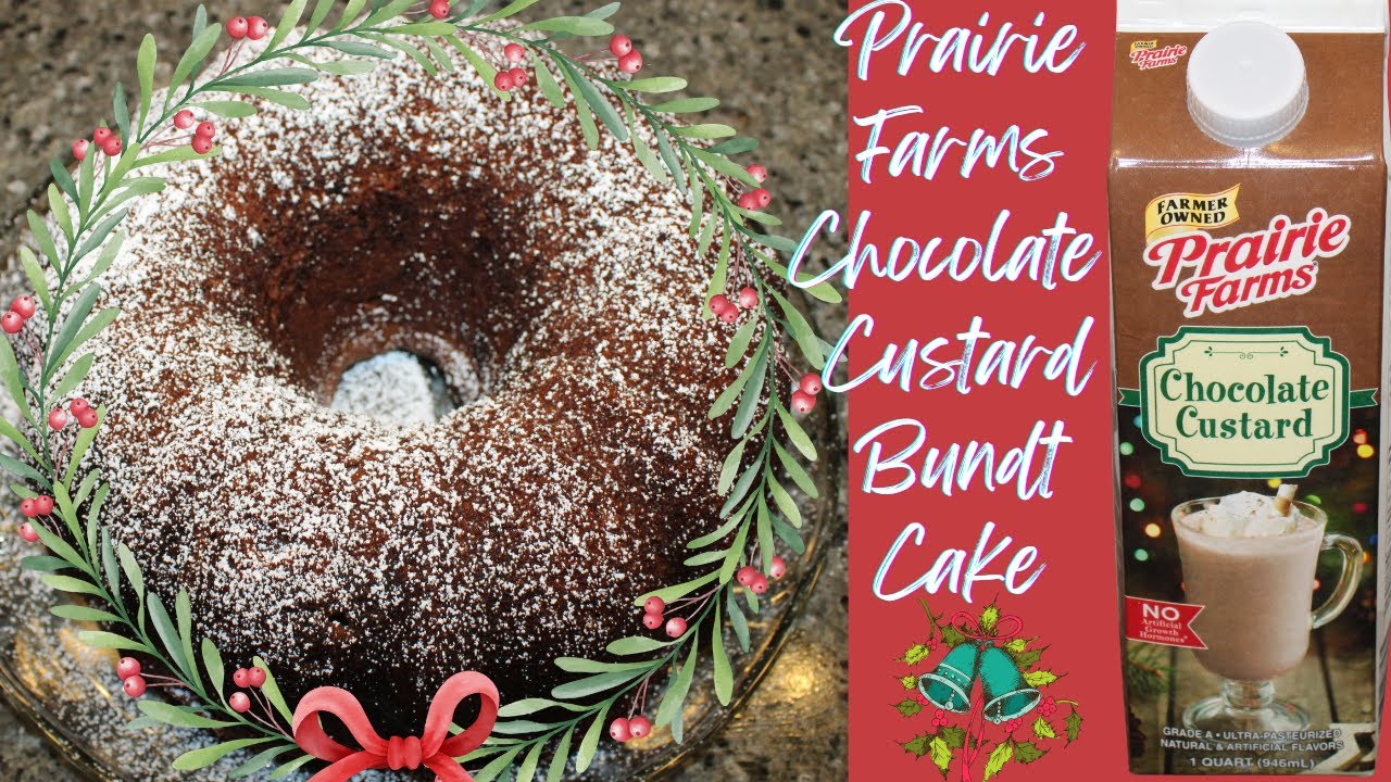 Prairie Farms Chocolate Custard Bundt Cake Recipe - YouTube