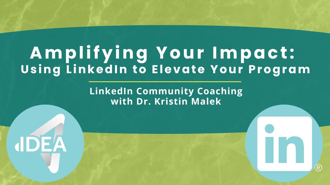 Amplifying Your Impact: Using LinkedIn to Elevate Your Program - YouTube