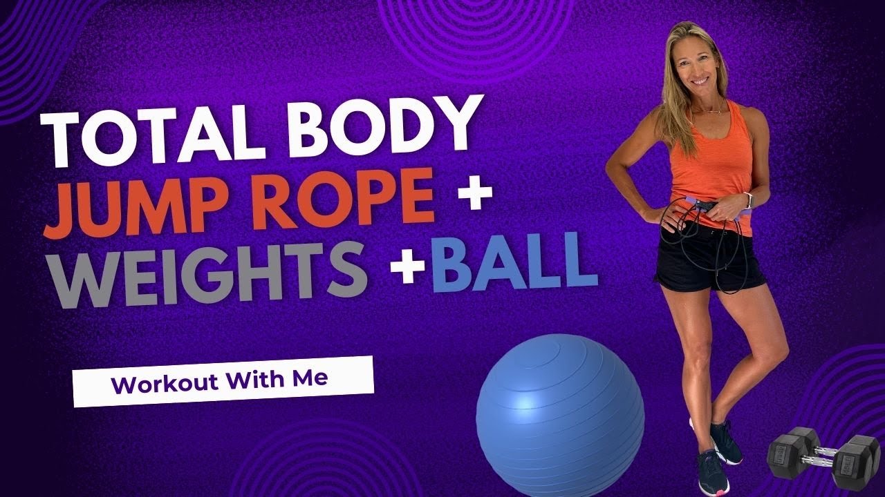 Jump Rope, Ball, and Weights Workout - YouTube