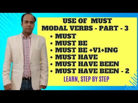 Modal verb Must || use of must All uses about must || use of must in ...