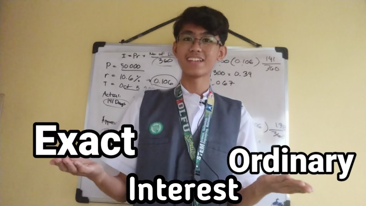 Exact & Ordinary Interest | GENERAL MATHEMATICS Gr.11 - YouTube