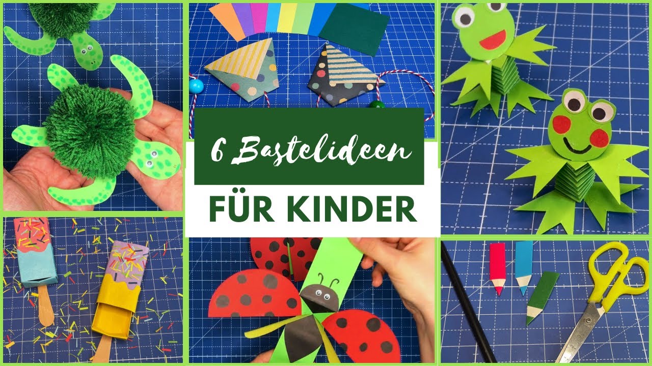 6 Kreative Bastelideen für Kinder gegen Langeweile | Ferien-Spaß mit ...