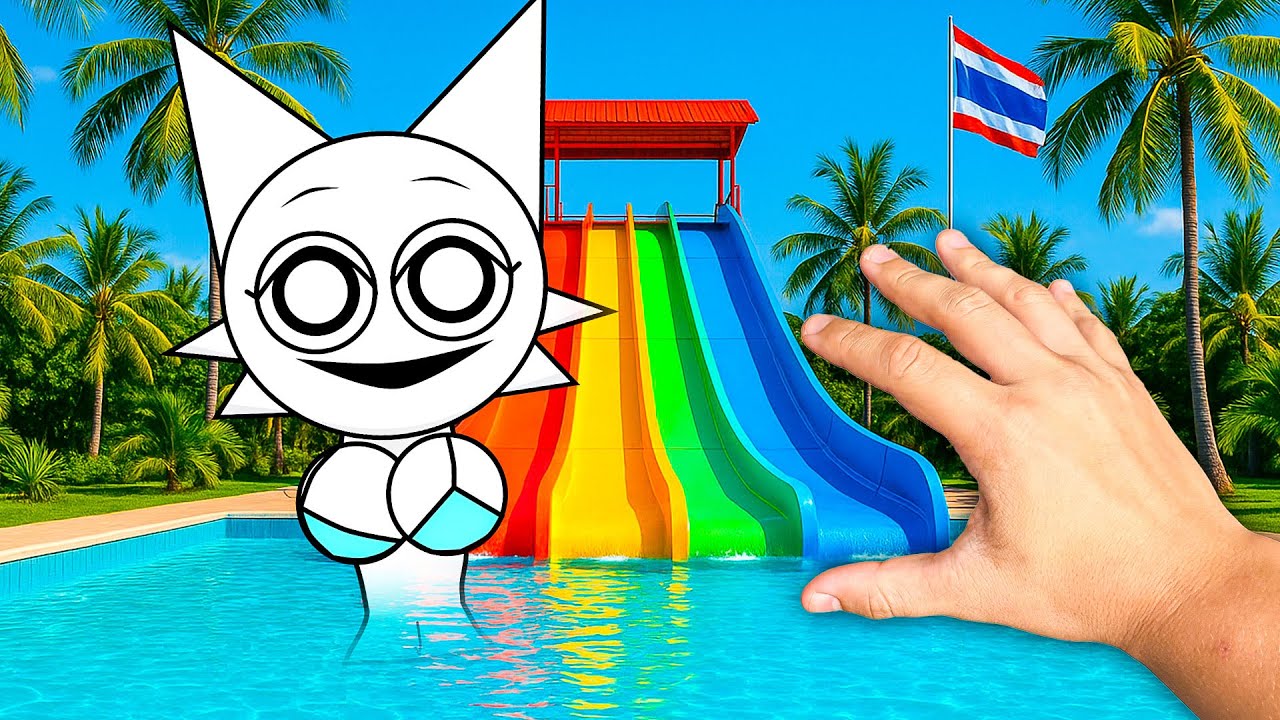 Cleaning Wenda From Dirt at the Water Park... (Sprunki in Real Life ...