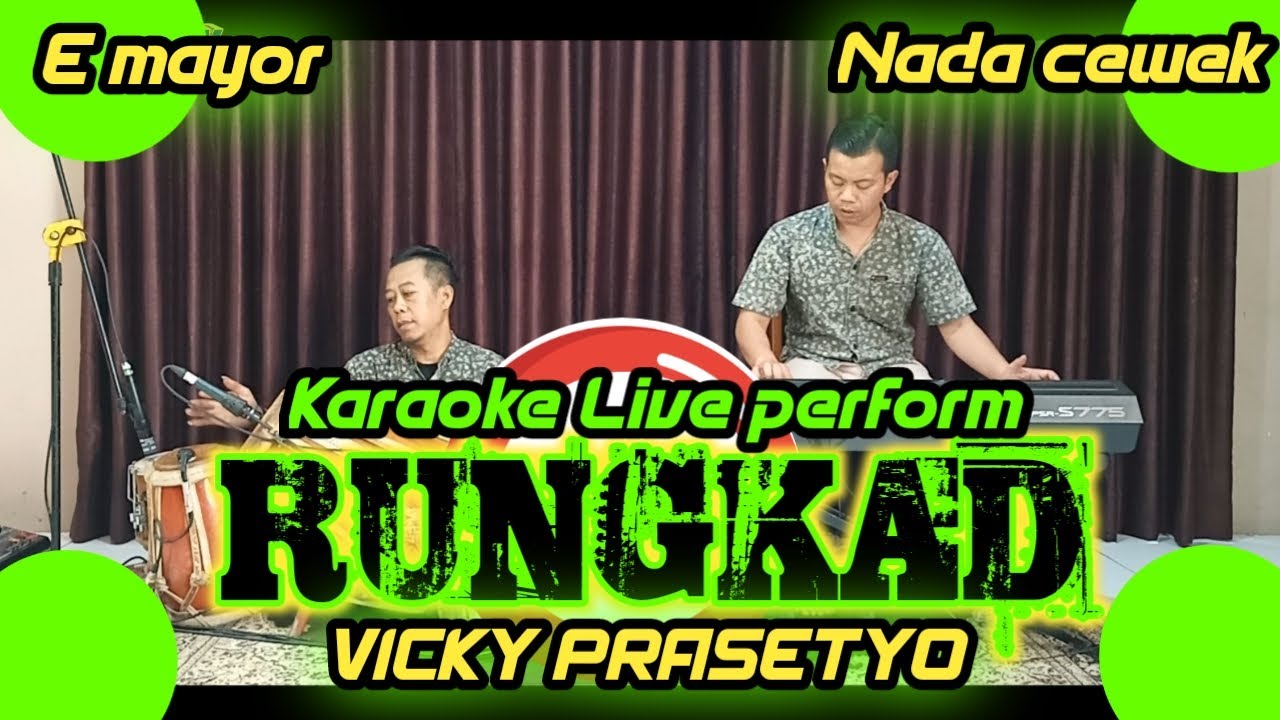 RUNGKAD karaoke (Vicky prasetyo) nada cewek E mayor - YouTube
