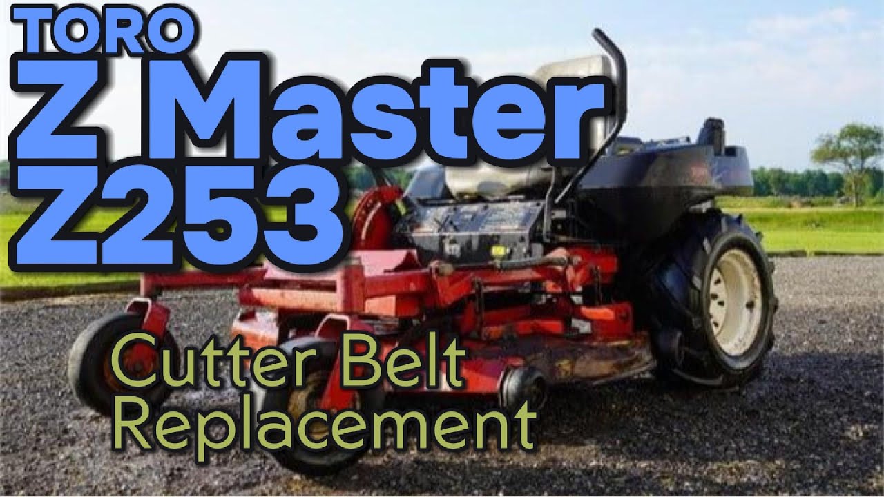 TORO Z253 Cutter Belt Replacement - YouTube