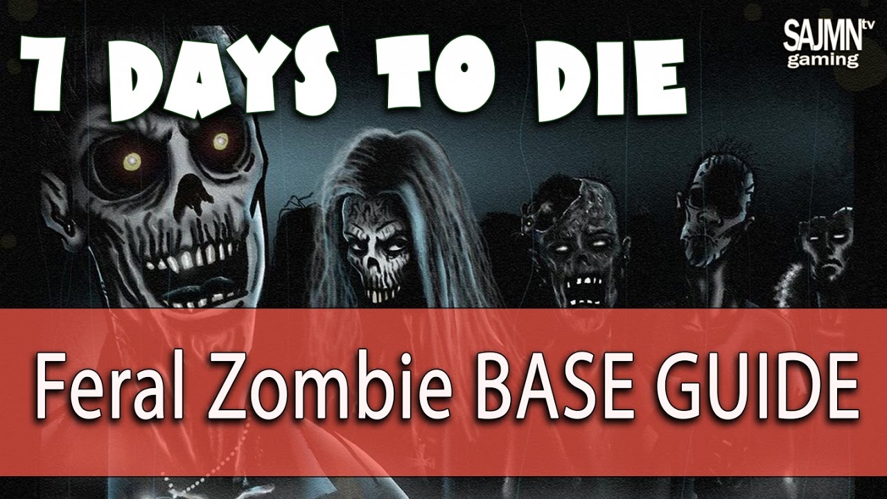Easy to build base in 7 Days to Die - Feral Zombie horde night - Wooden ...