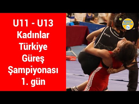 U11 - U13 Kadınlar Türkiye Güreş Şampiyonası 1. gün