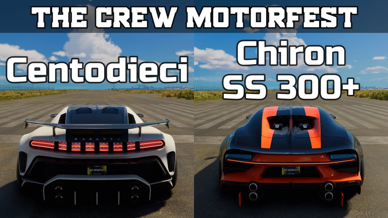 The Crew Motorfest - Bugatti Centodieci vs Bugatti Chiron Super Sport 300+ - Drag Race - YouTube
