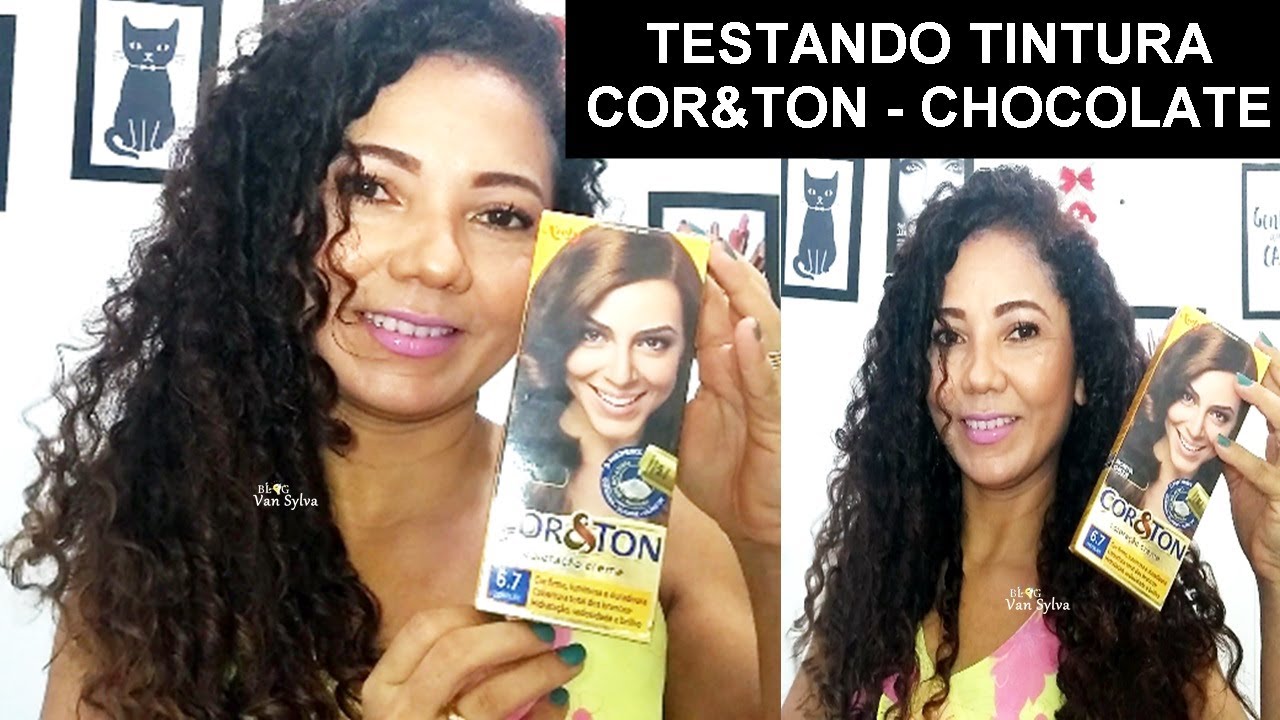 TESTANDO TINTURA DA COR&TON CHOCOLATE - YouTube