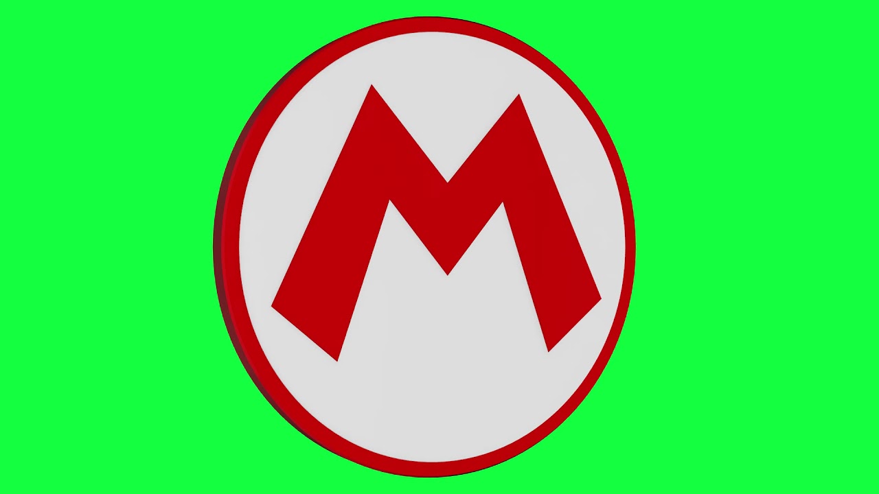 Super Mario Icon Green Screen Logo Loop Chroma Animation - YouTube