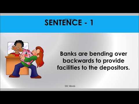 BEND OVER BACKWARDS Idiom 1527 # Meaning and five sentences # SSC Words ...