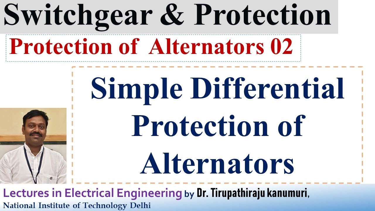 SGP412 Simple Differential Protection of Alternators - YouTube