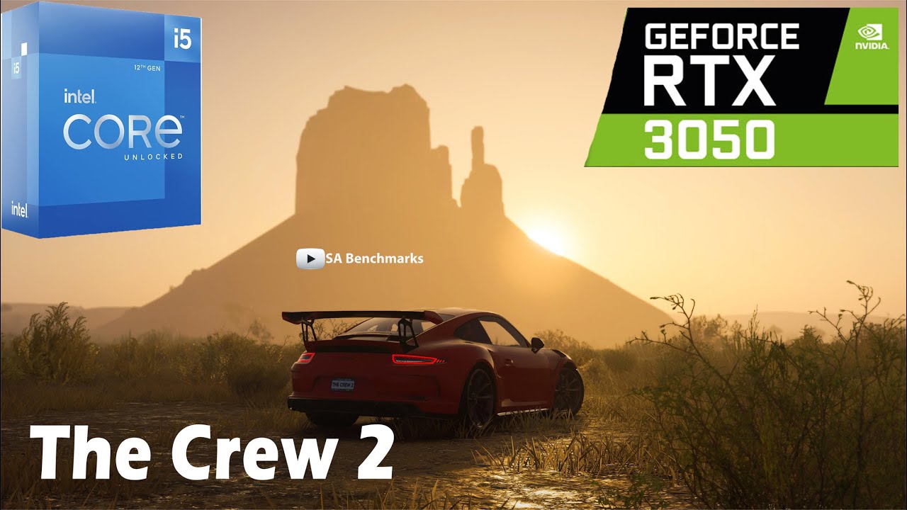 The Crew 2 on rtx 3050 i5 12500h 32gb ram ultra 1080p graphic setting ...