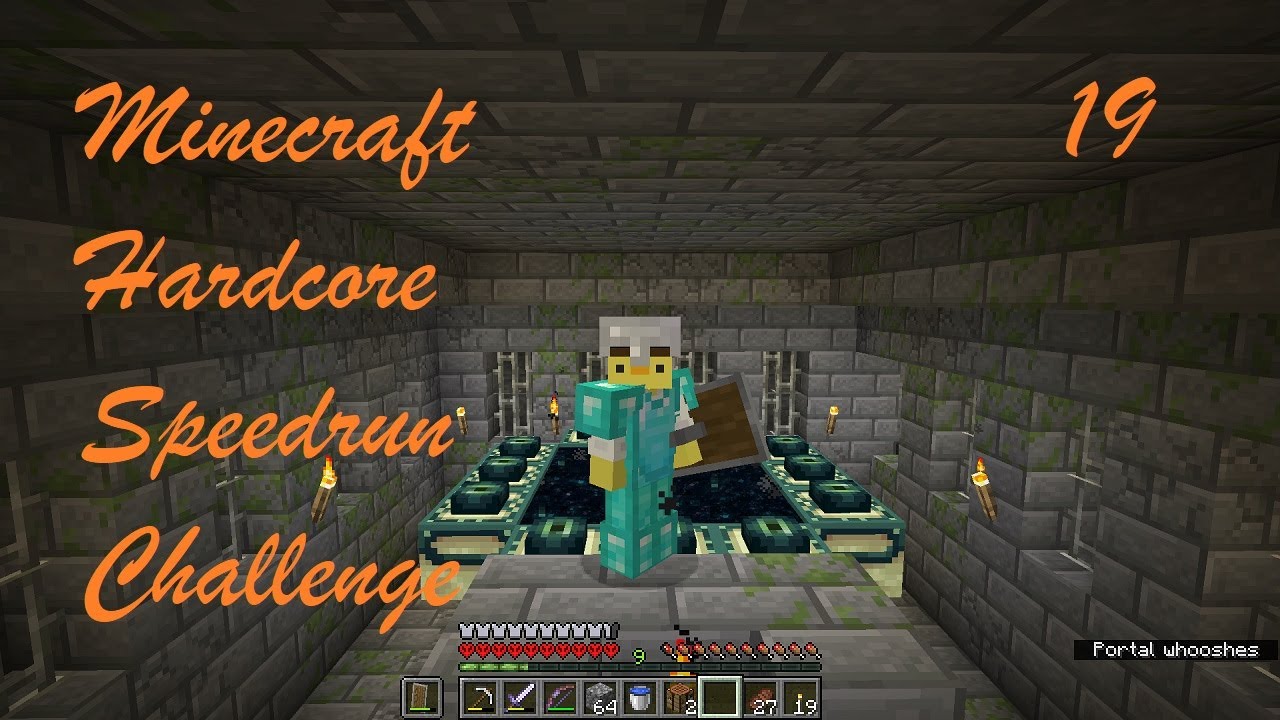 Minecraft Hardcore Speedrun Challenge 19-6 - YouTube