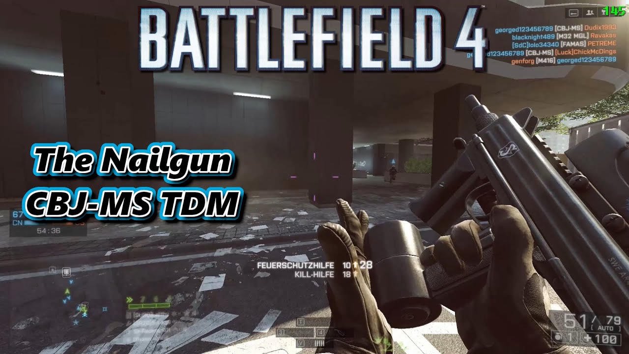 The Nailgun is so good 😆 - CBJ-MS Gameplay TDM Shanghai - Battlefield 4 ...