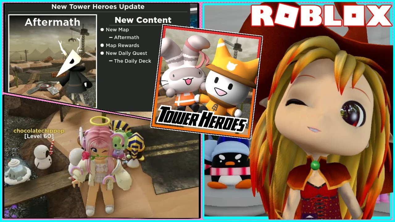 🌱 (LOUD) AFTERMATH MAP EASY! ROBLOX TOWER HEROES! - YouTube