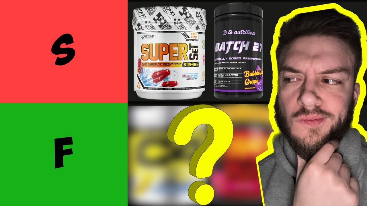 The BEST Pre-Workouts in Canada on a Tier List (2023) - YouTube