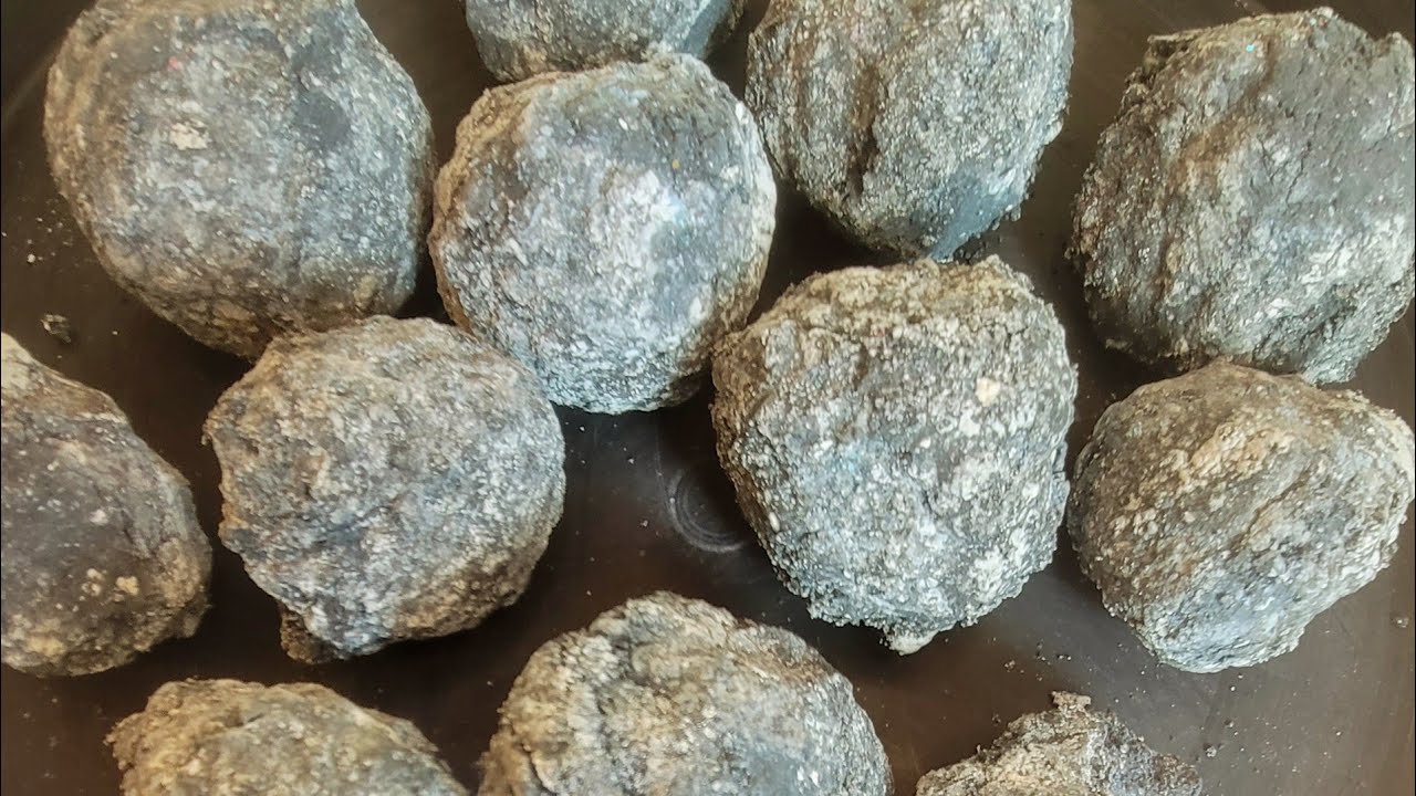 Charcoal Balls Made During Yesterday's Charcoal Topped Fresh Gym Chalk ...