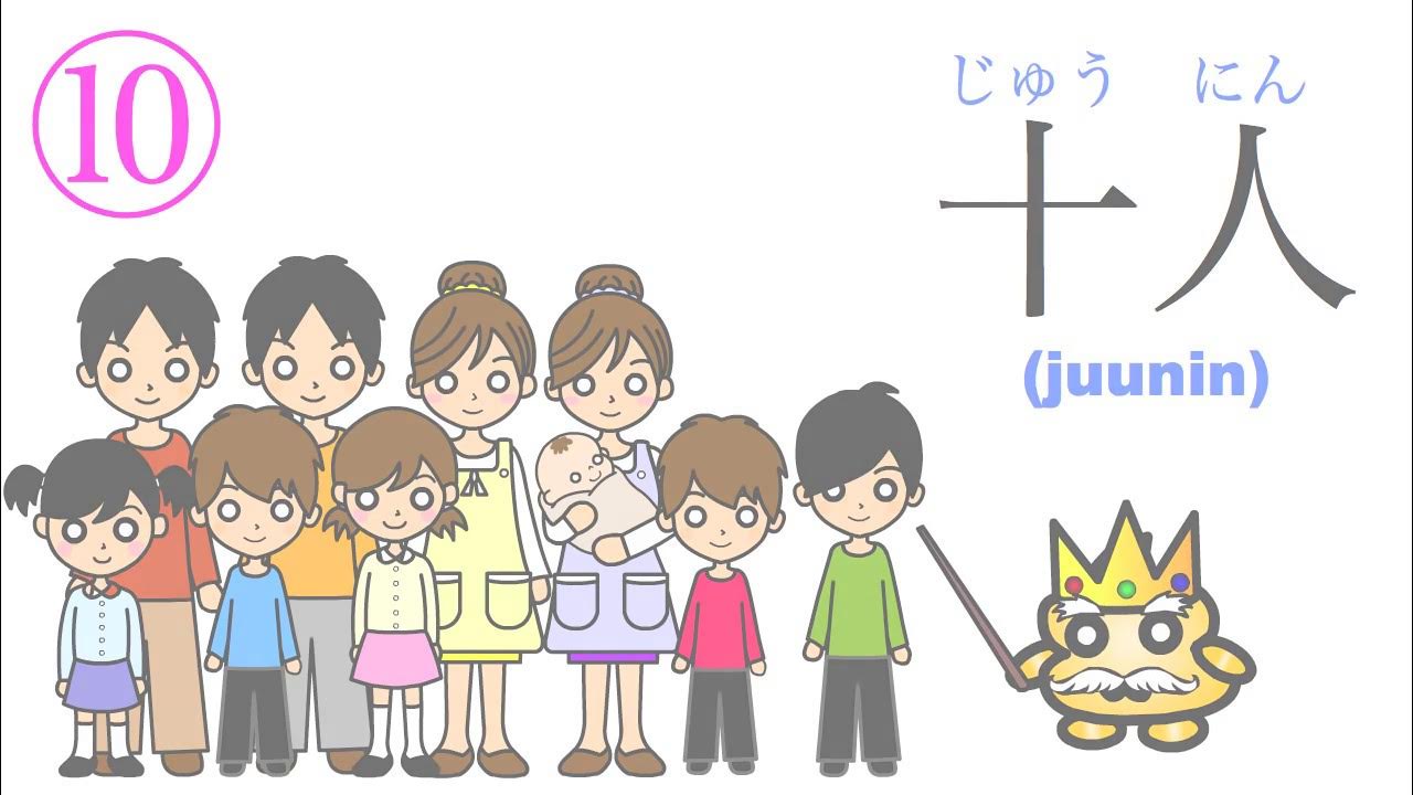 How to Count in Japanese - Counting people using 人 (nin) - YouTube