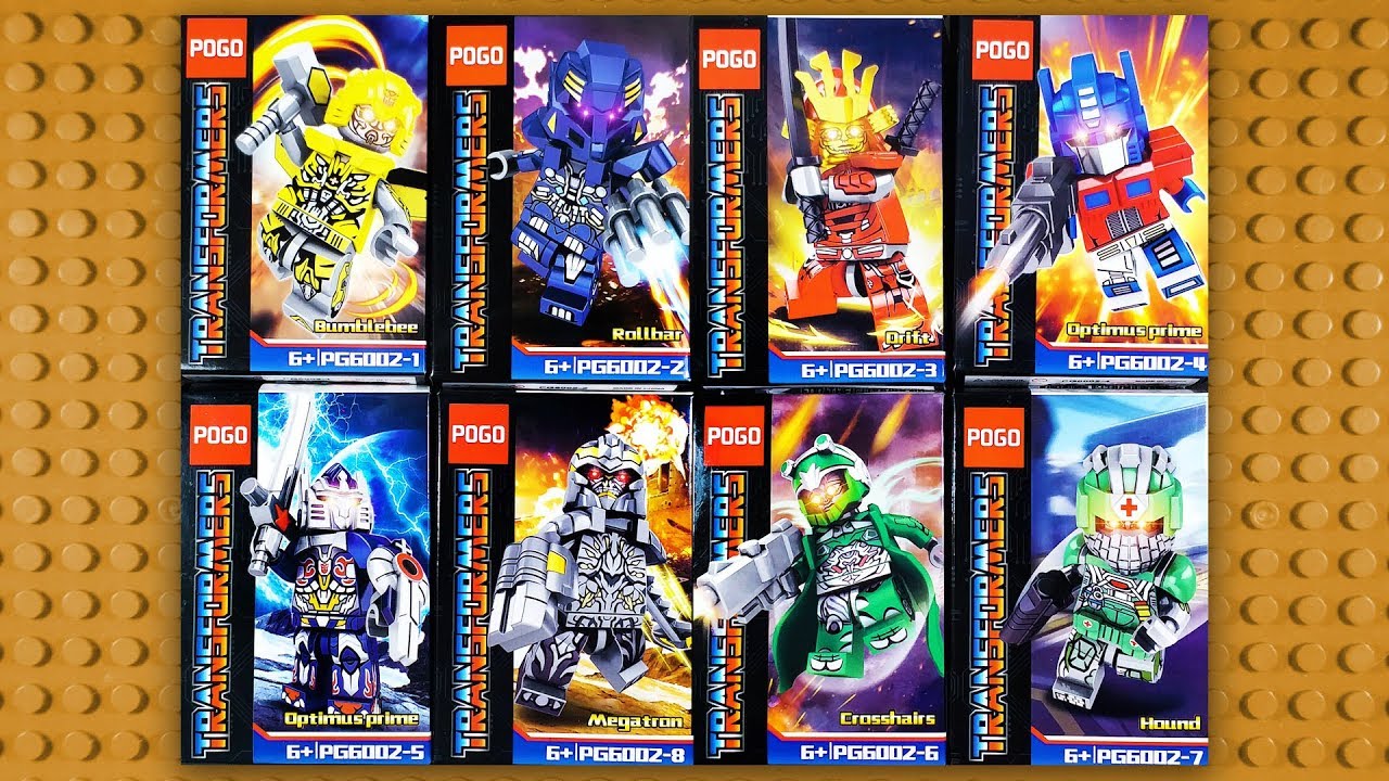 LEGO Transformers Minifigures with Bumblebee ★ Optimus Prime ★ Megatron ...