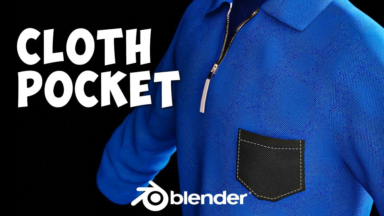 How To Add Pocket to Cloth in Blender - YouTube